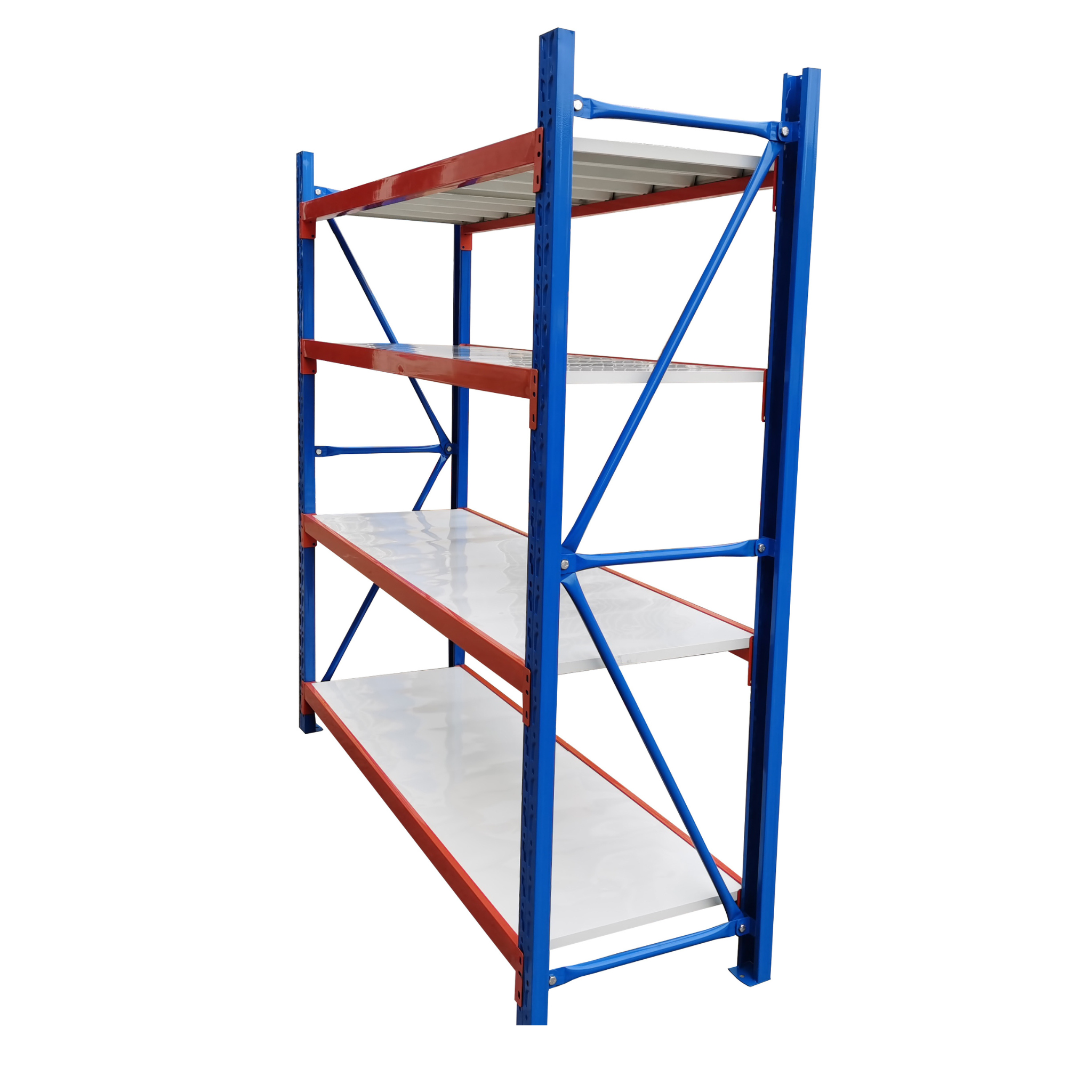 1 Bay Longspan Shelving 2400H x 2000W x 600D Blue/Orange – Shelving Pro